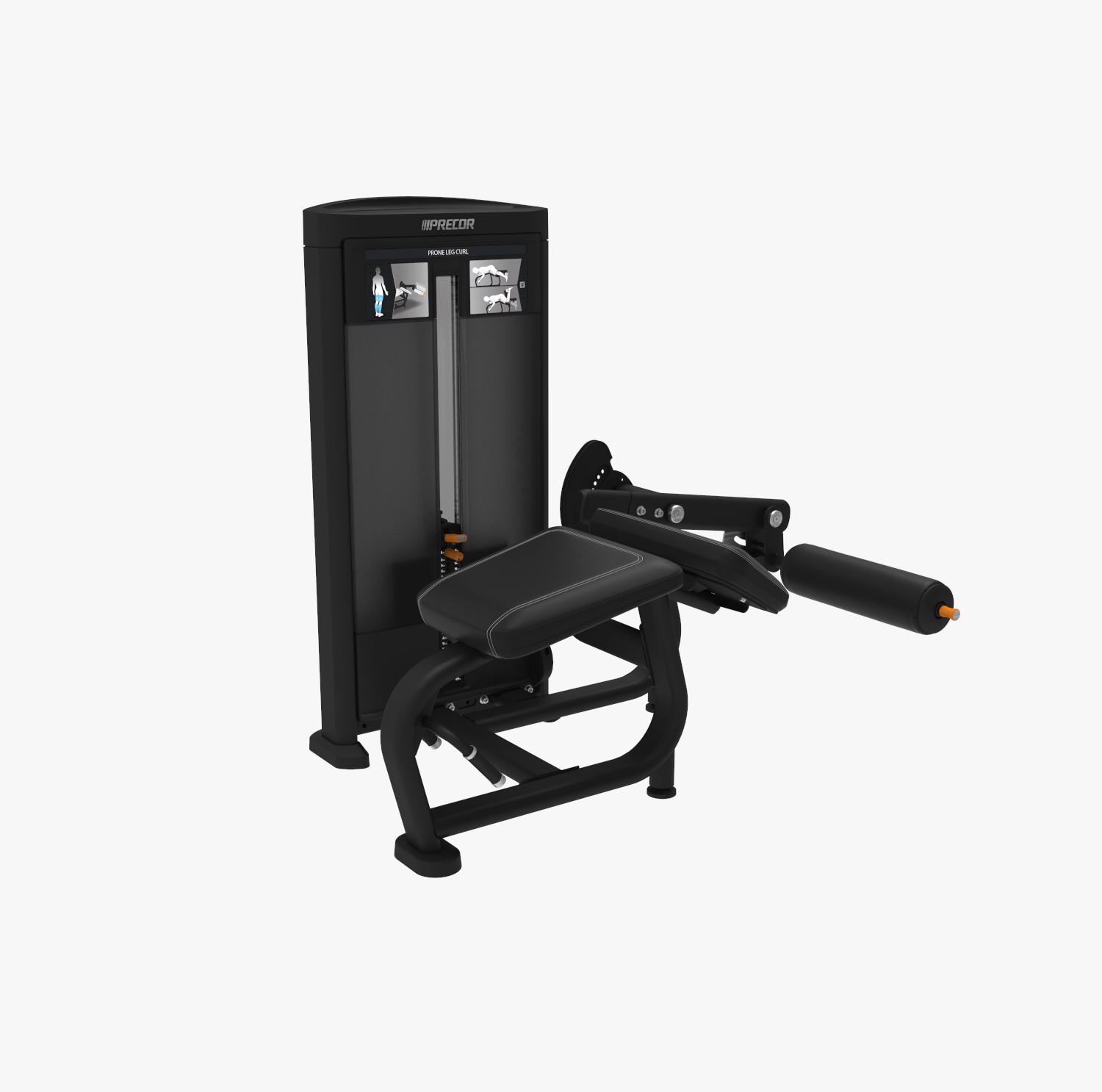Precor Resolute Prone Leg Curl RSL0606 - Black Pearl/Black | Eleiko