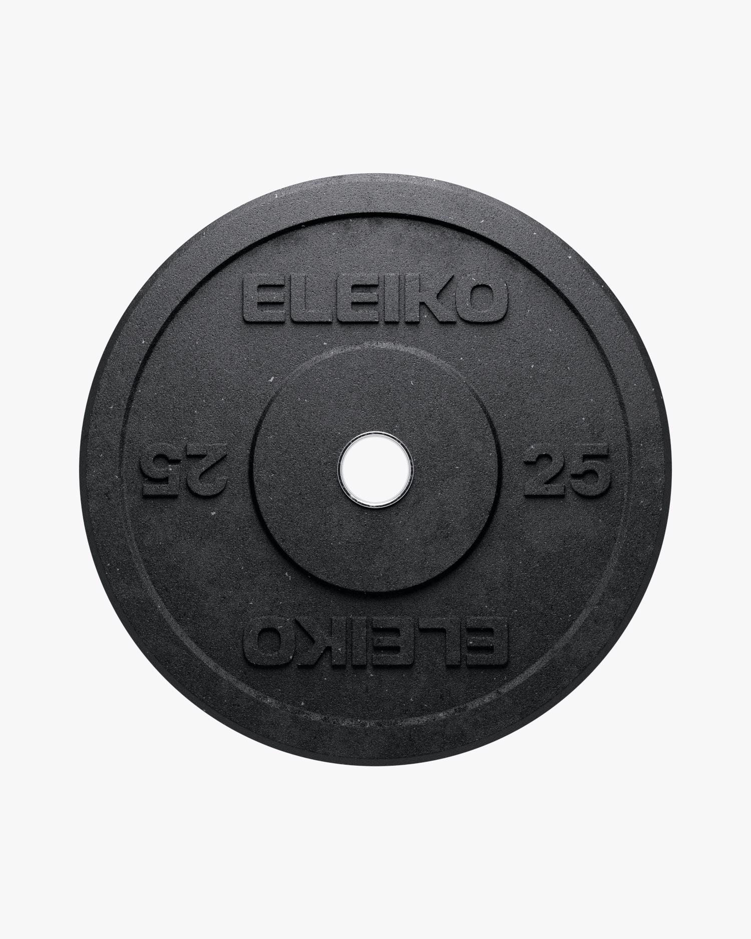 XF Bumper Plate - 25 LBS, black | Eleiko