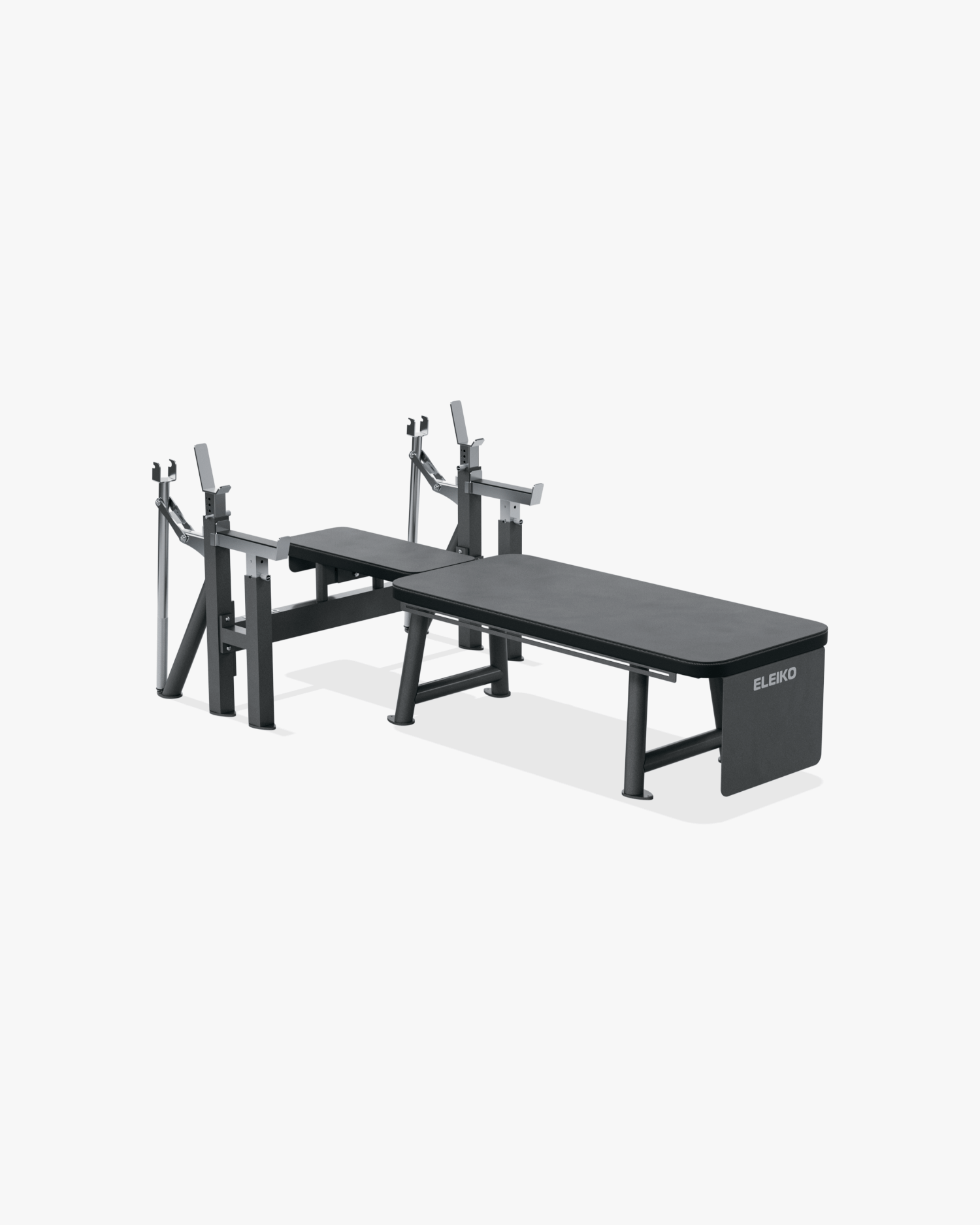 WPPO Powerlifting Bench Press w/Lever Arms - Charcoal | Eleiko